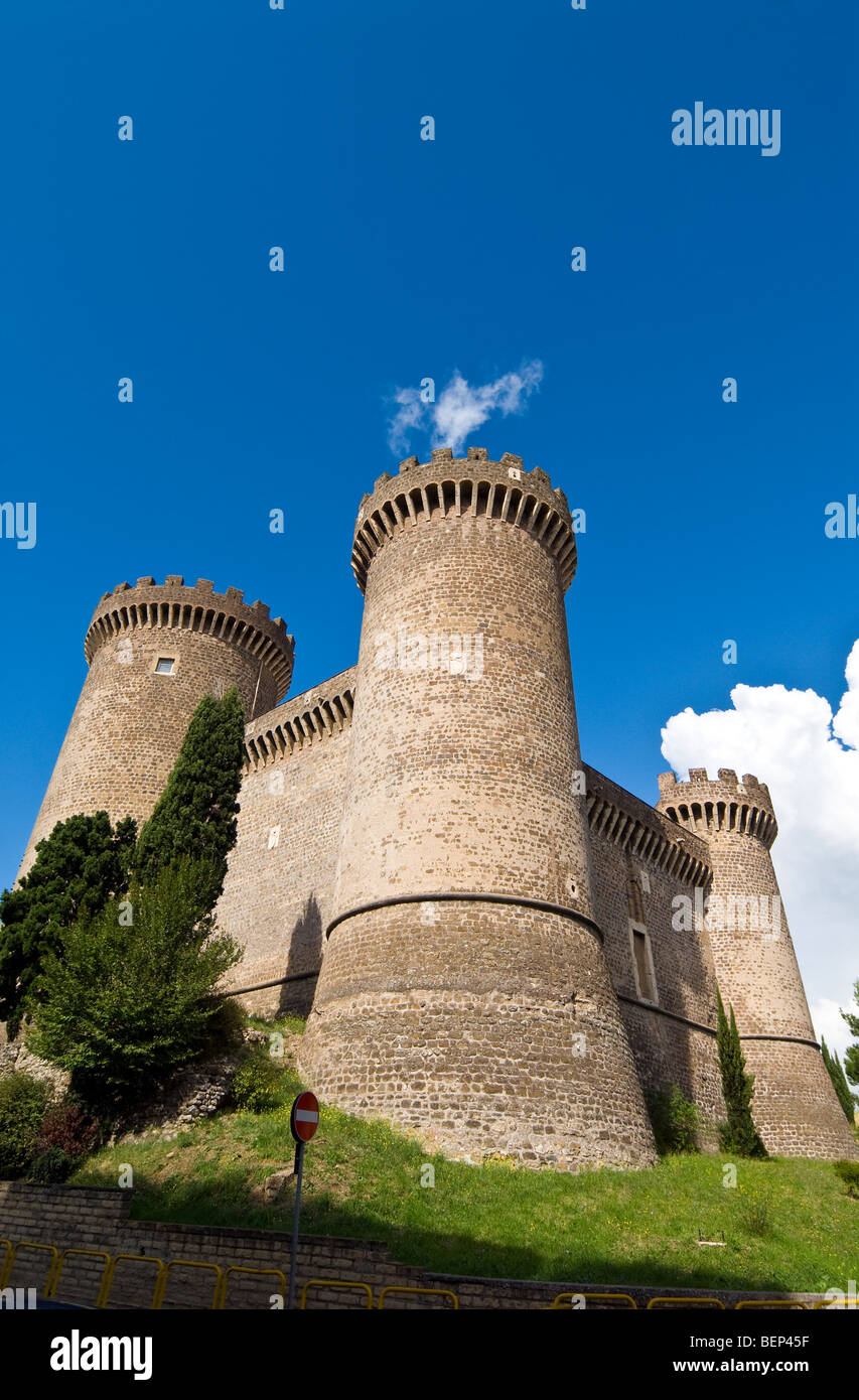 The castle of Rocca Pia, built in 1461 by Pope Pius II, Tivoli, Italy ...