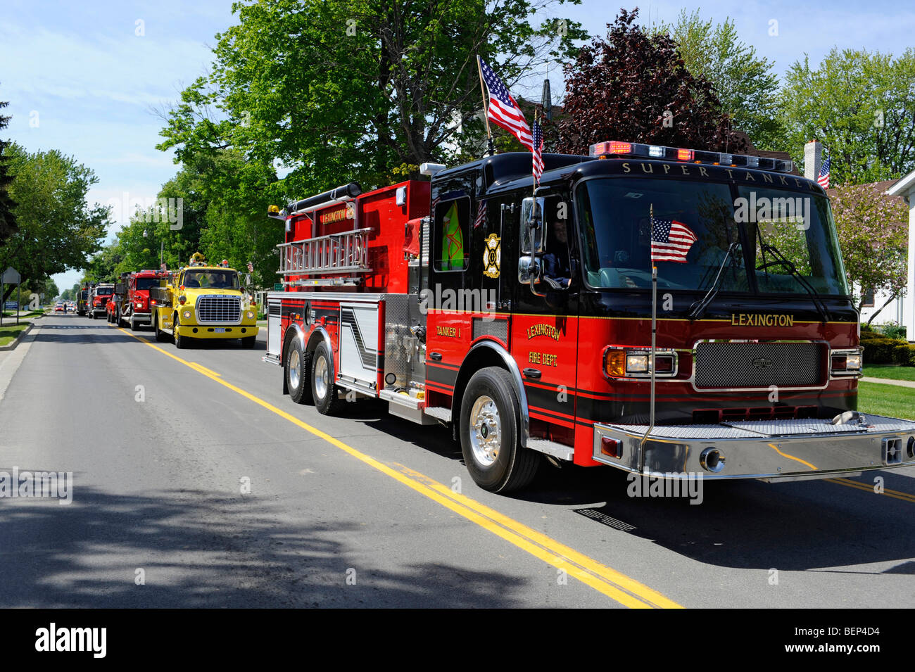Fire truck emergency vehicle firetruck red Stock Photo - Alamy