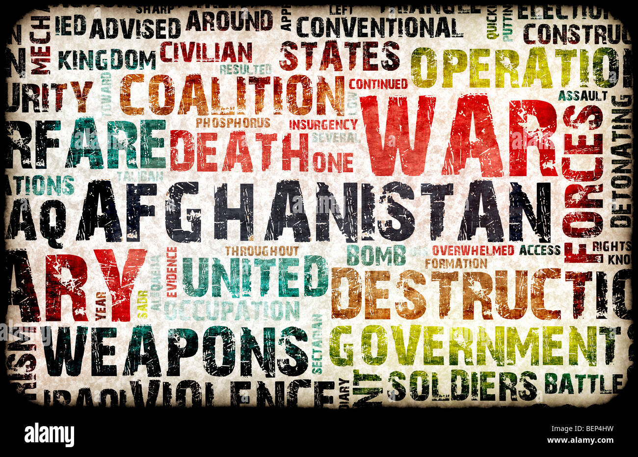 Afghanistan War as a Grunge Abstract Background Stock Photo - Alamy