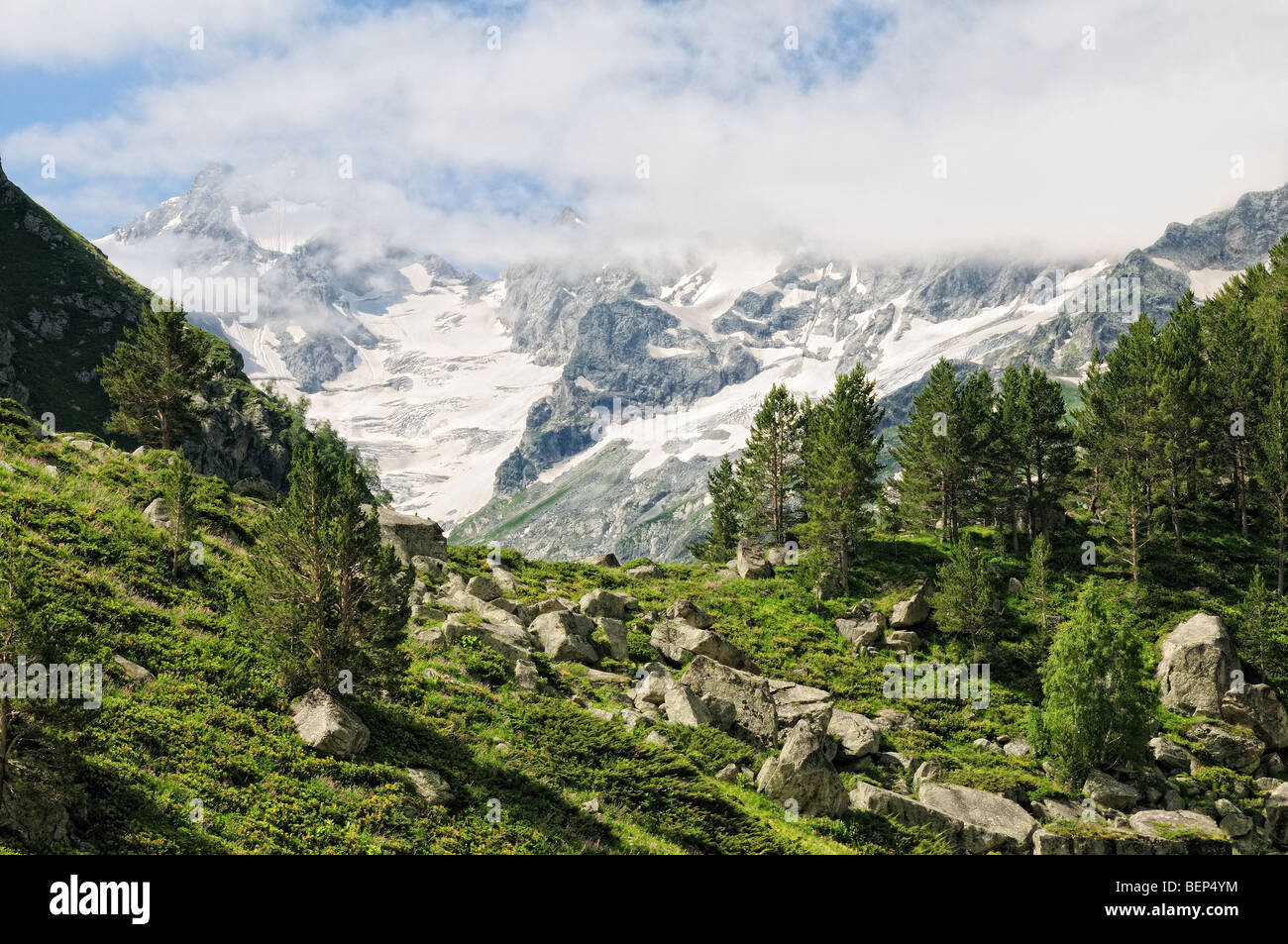 Caucasus mountains. Western Caucasus. Republic of Karachaevo ...