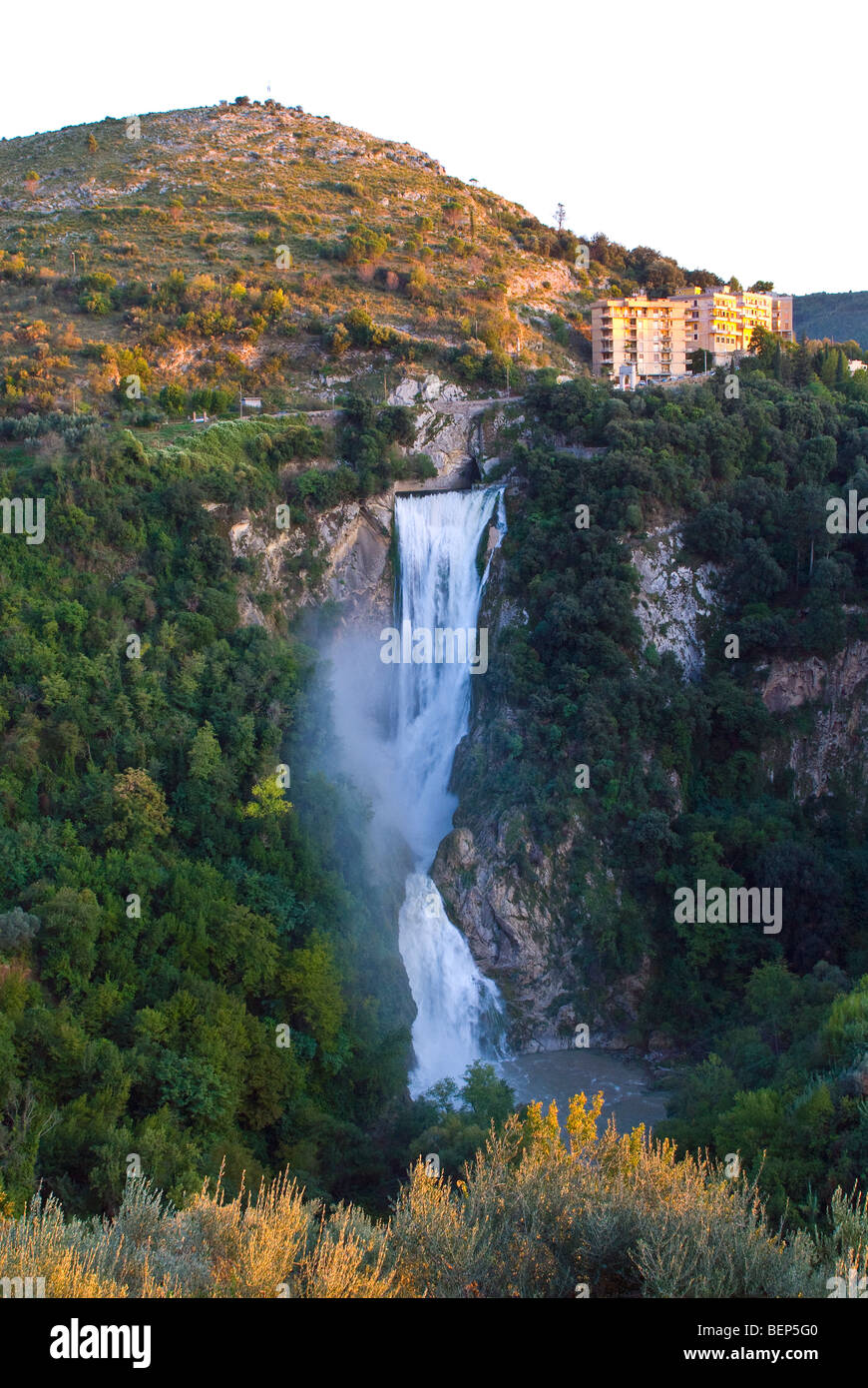 The Great Cascade on the Aniene River, Tivoli, Italy Stock Photo - Alamy