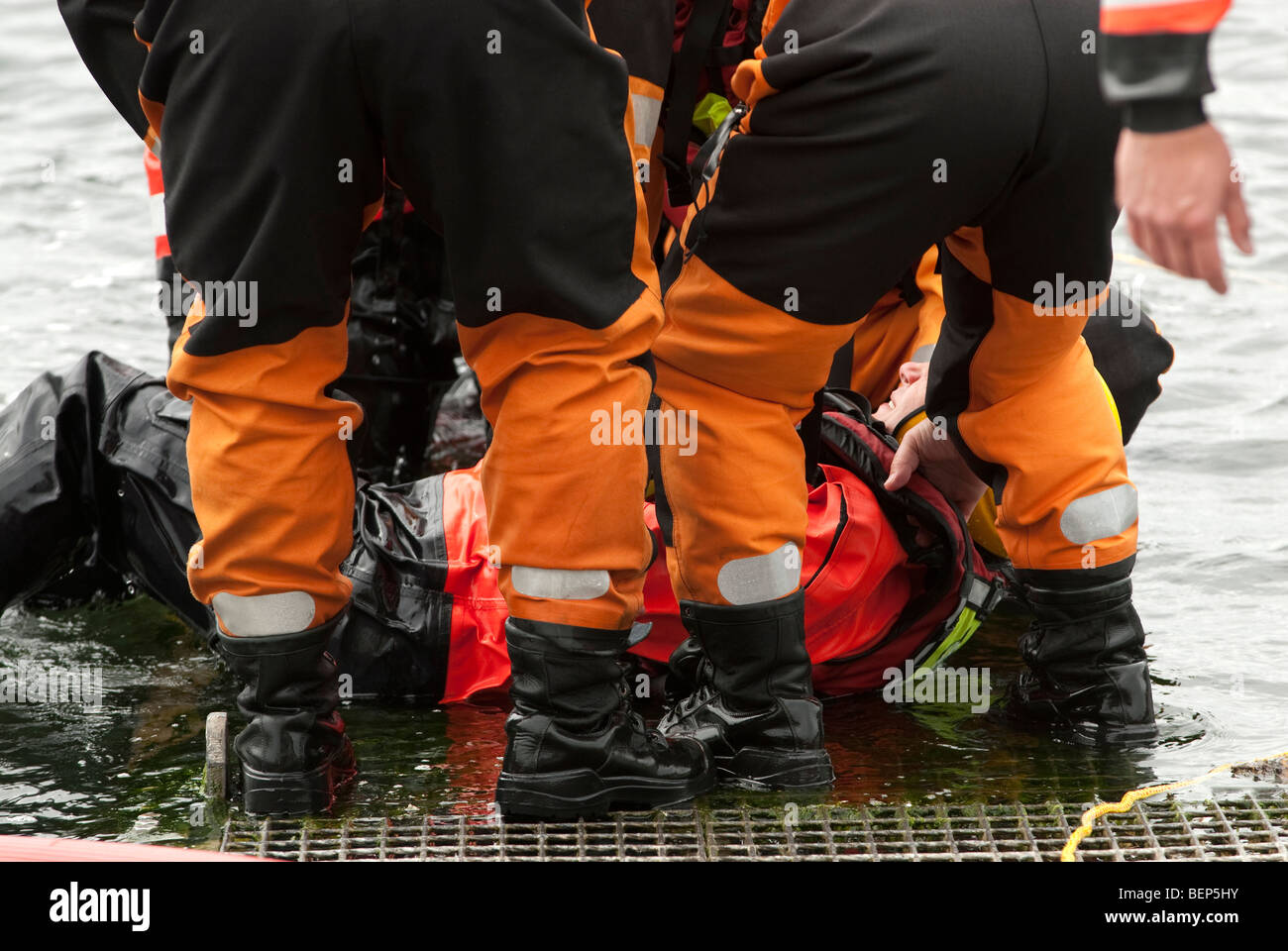 Fire and Rescue Urban Search and Rescue water rescue training Stock ...