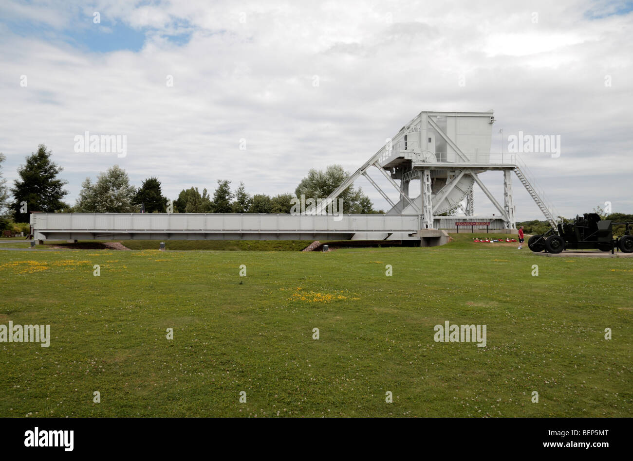 The original Pegasus Bridge on display at the Pegasus Museum, Normandy ...