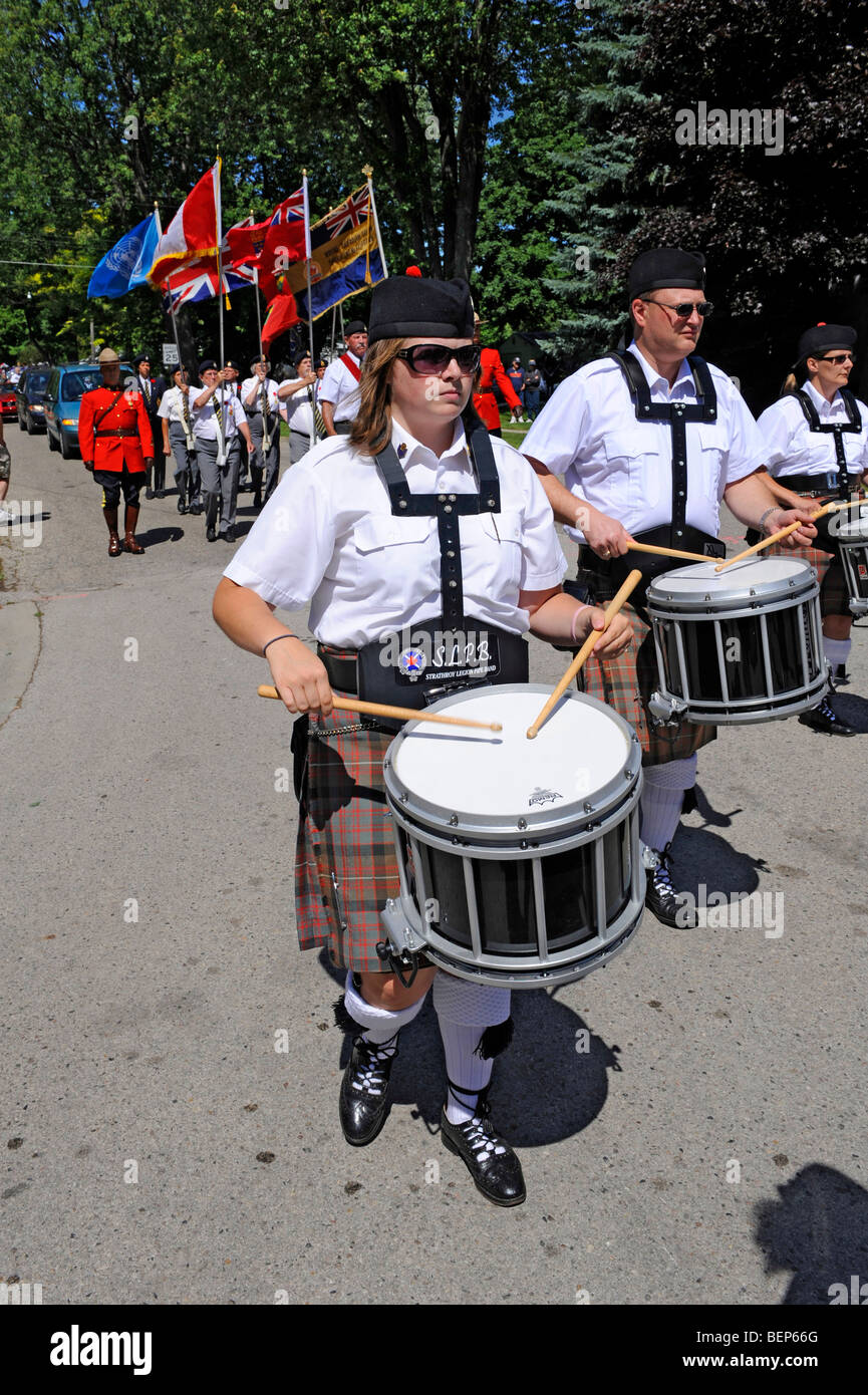 Drummers playing in parade Stock Photo - Alamy
