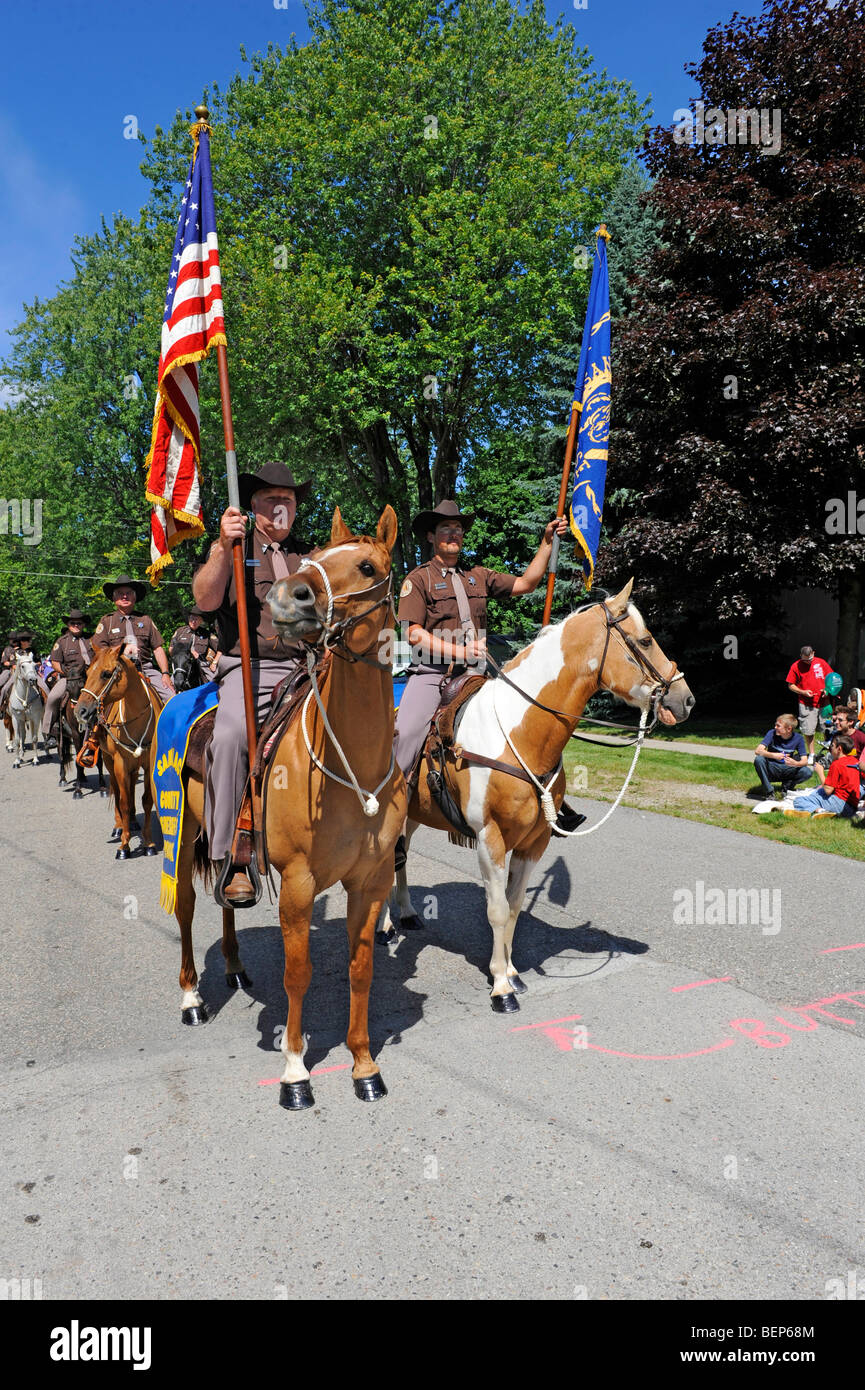 Mounted Police Officers in Parade Stock Photo - Alamy