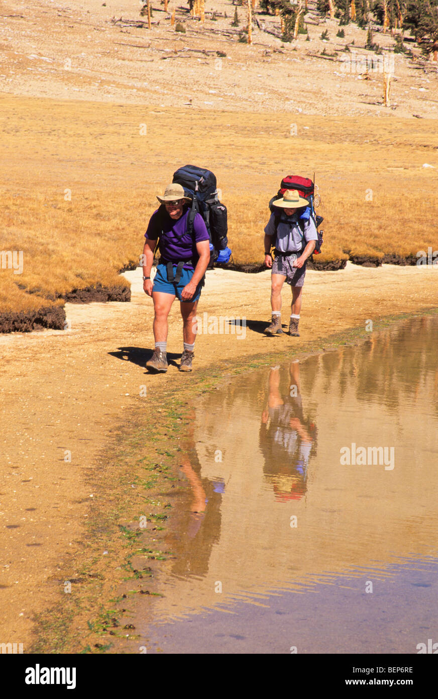 California people hiking toward camera hi-res stock photography and ...