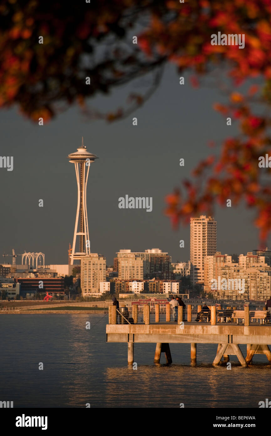 Seattle skyline from alki beach hi-res stock photography and images - Alamy