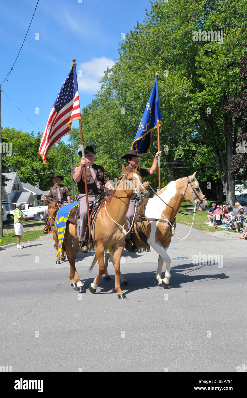 Mounted Police Officers in Parade Stock Photo - Alamy