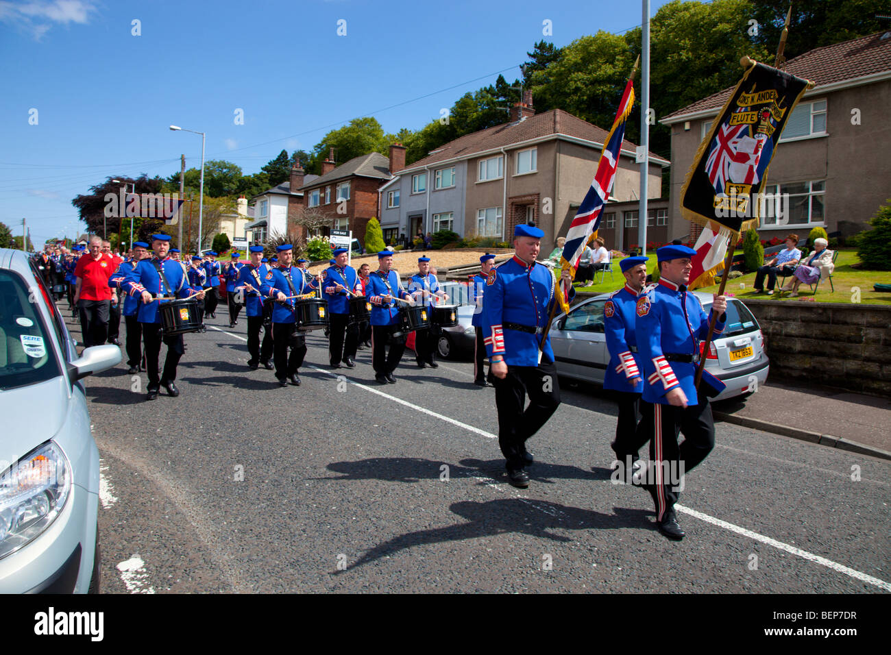 Protestant flags and banners hi-res stock photography and images - Alamy