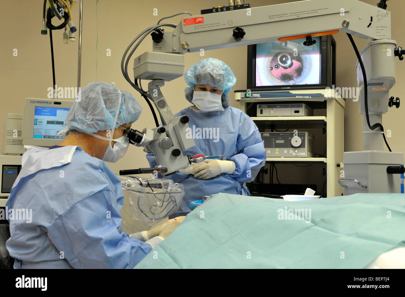 Vision correction Cataract eye operation with a Crystalens implant ...