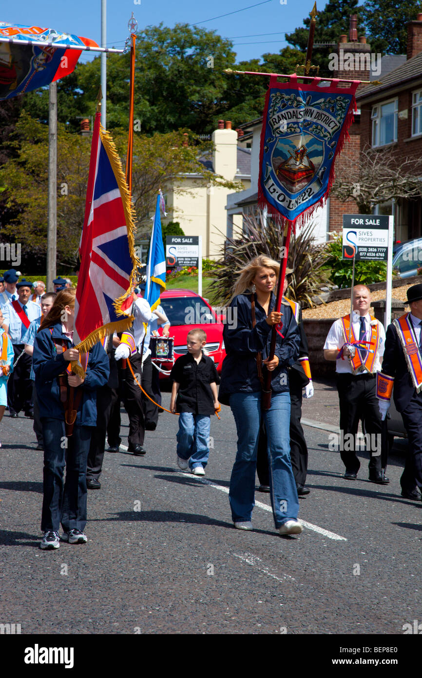 Protestant flags and banners hi-res stock photography and images - Alamy