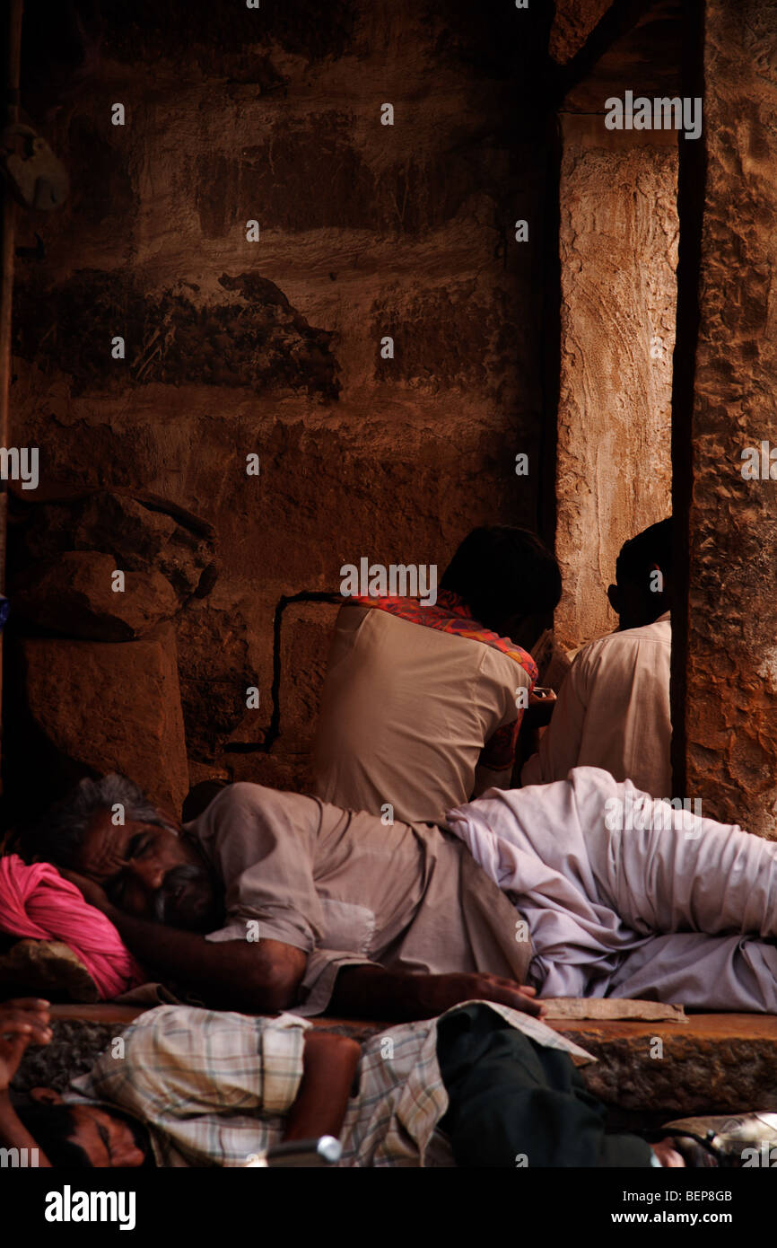 men at work or rather doing what men do Stock Photo - Alamy