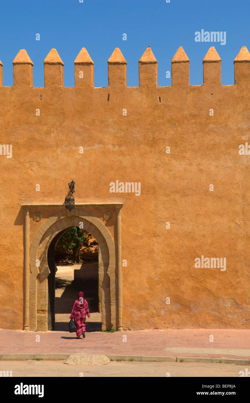 City walls of the Oudaia Kasbah, Rabat, Morocco, Africa Stock Photo - Alamy