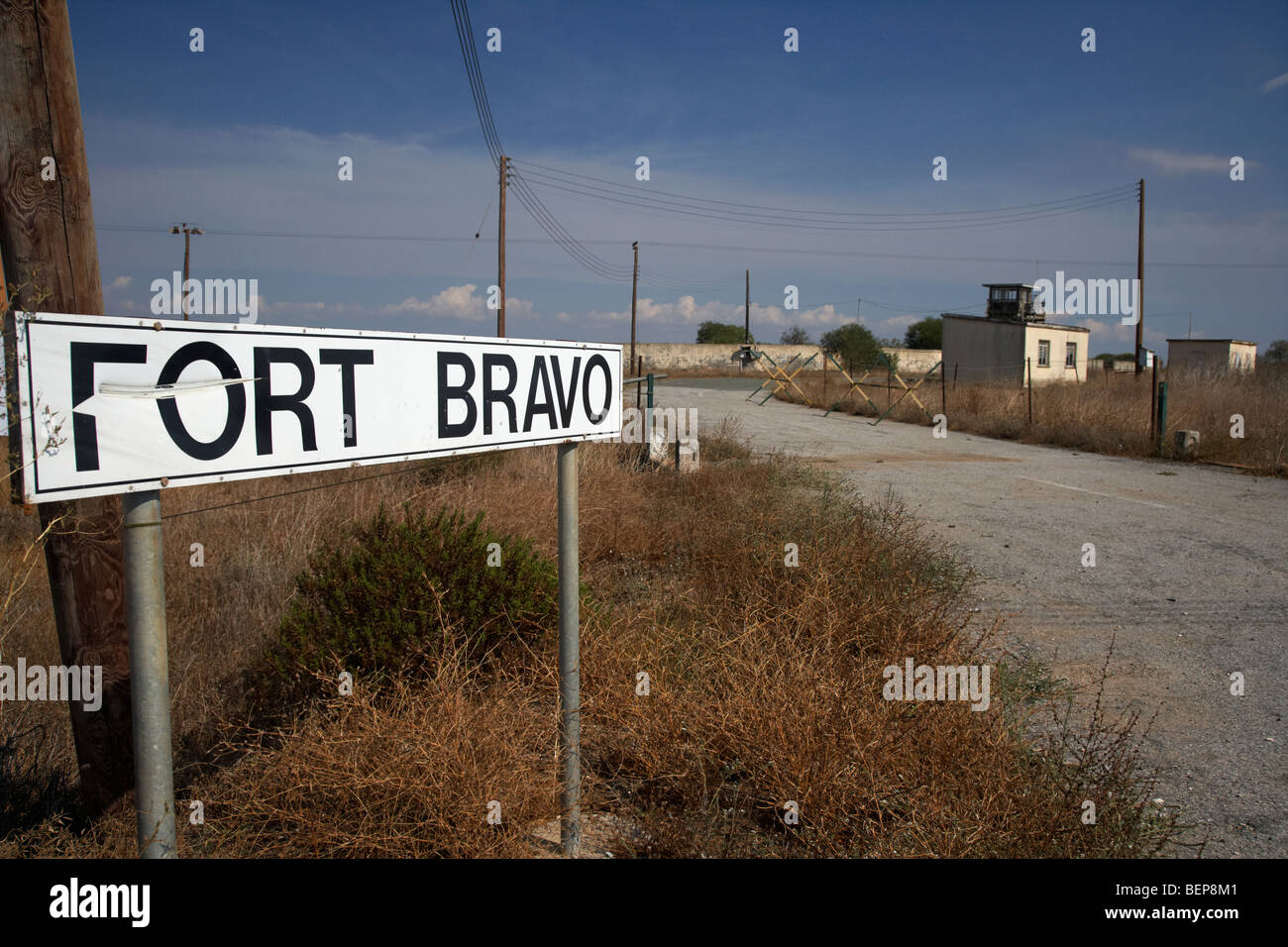 fort bravo former british military base now in the UN buffer zone in ...