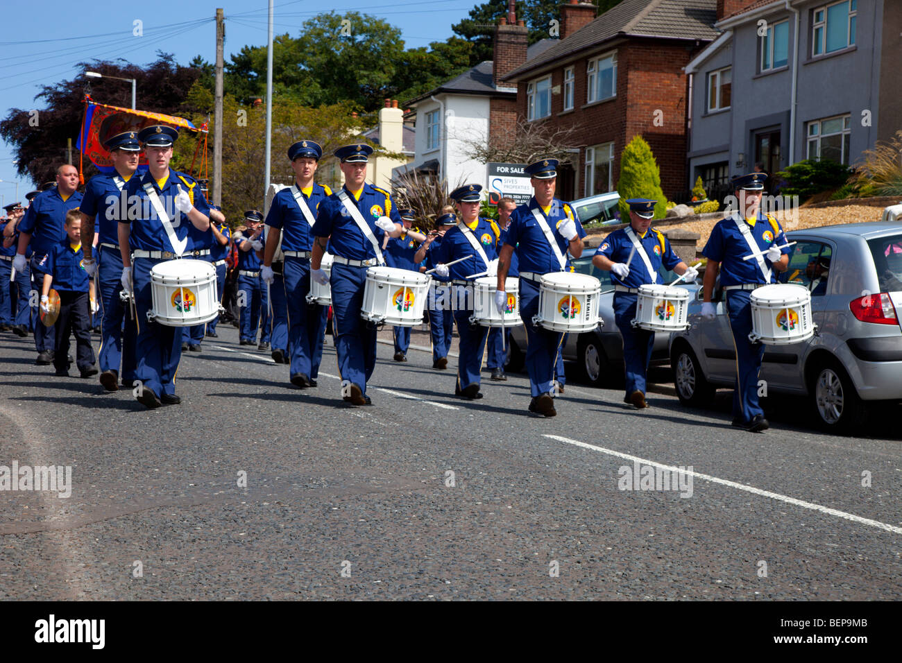 Twelfth of July Protestant Order March in Larne Northern Ireland Stock ...