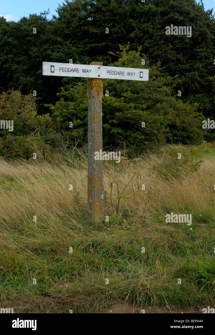 Peddars Way signpost Stock Photo - Alamy