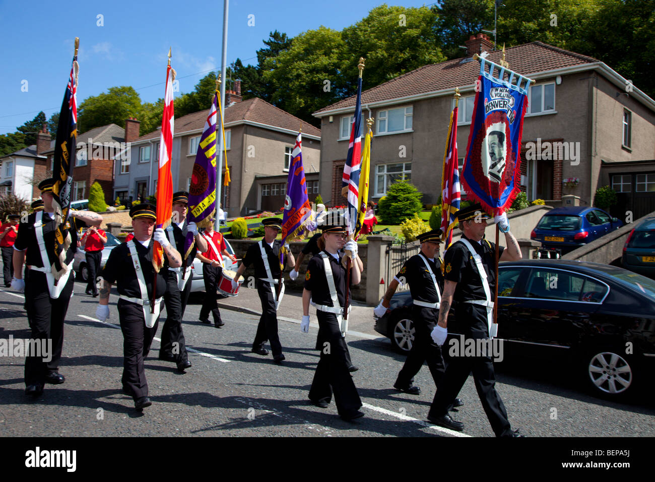 Protestant flags and banners hi-res stock photography and images - Alamy