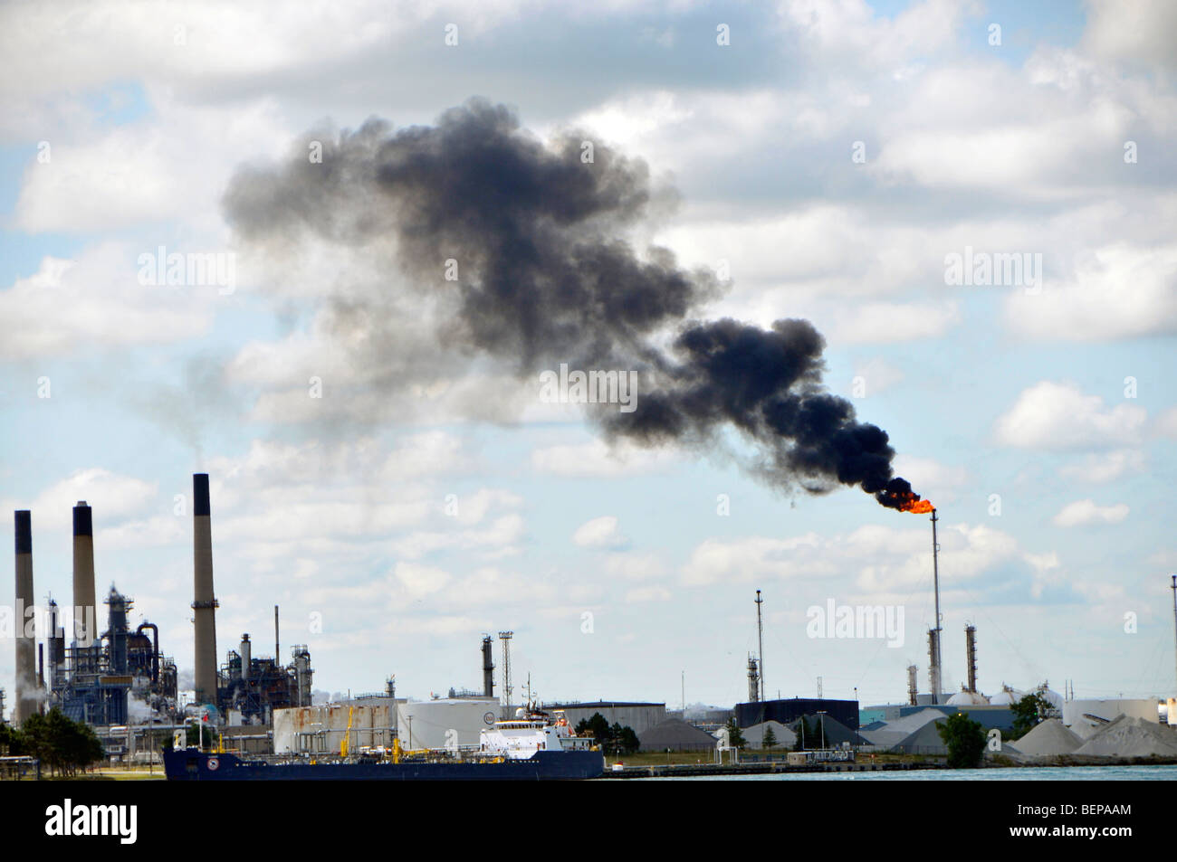 Serious air pollution from chemical hi-res stock photography and images ...