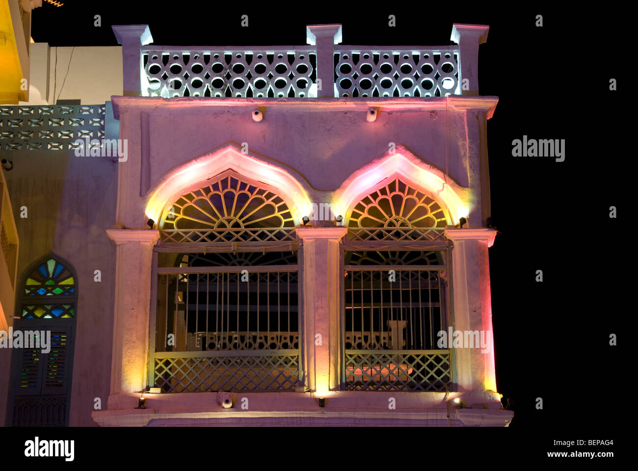 Night view in Muscat, Oman, Middle East Stock Photo - Alamy