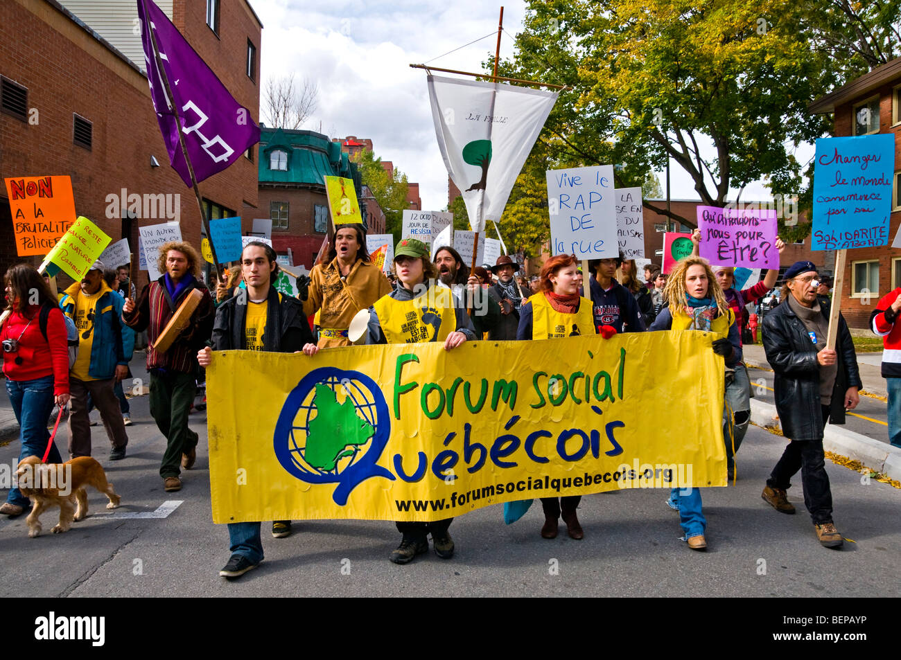 World social forum montreal hi-res stock photography and images - Alamy