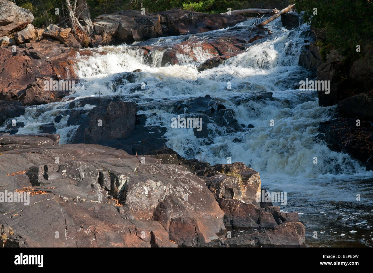 A waterfall on the Diable river in Mont Tremblant Park Stock Photo - Alamy