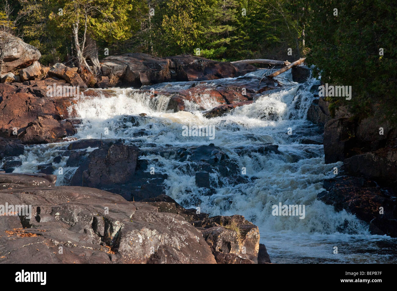 A waterfall on the Diable river in Mont Tremblant Park Stock Photo - Alamy