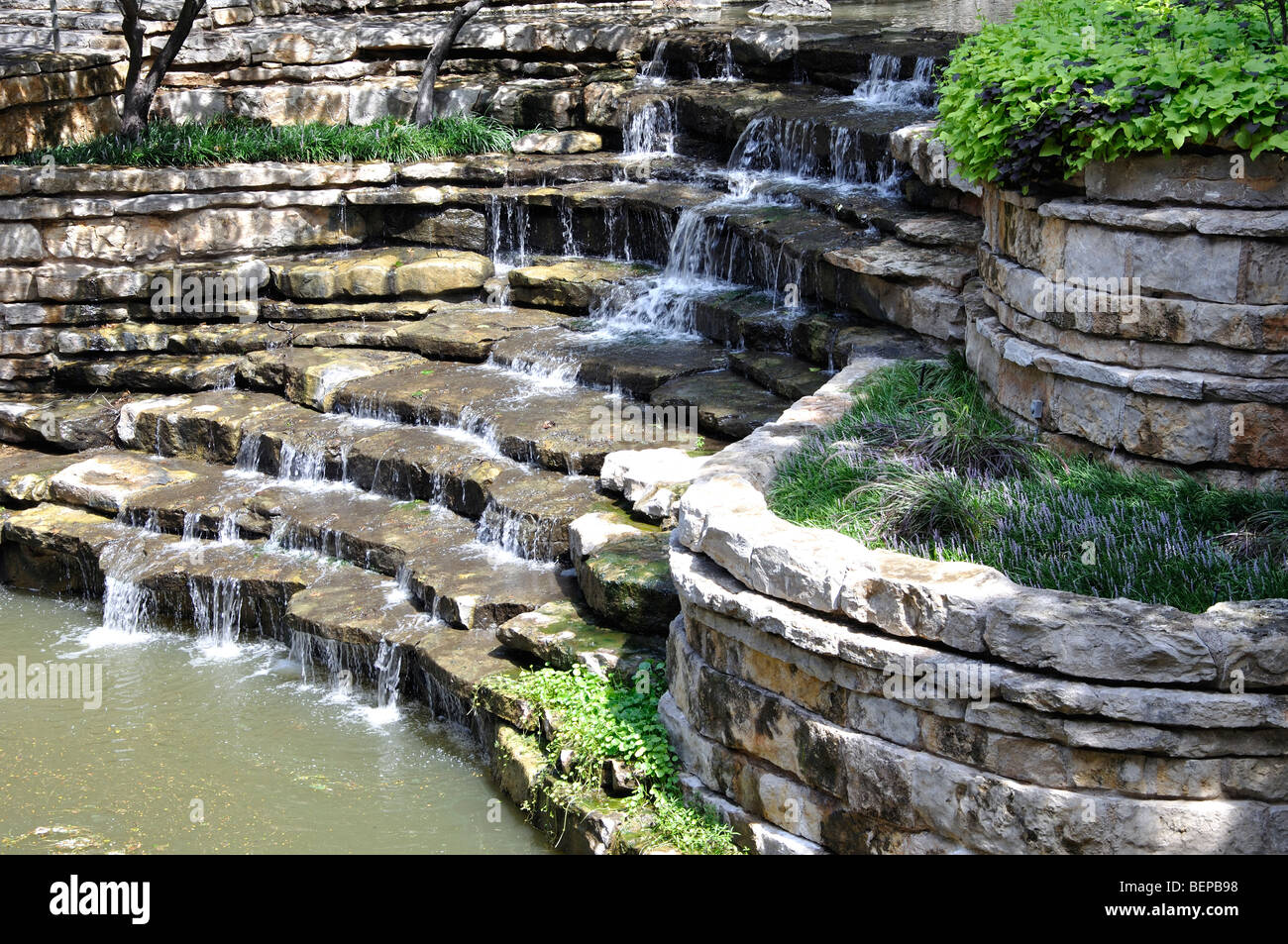 Man made waterfall Stock Photo - Alamy