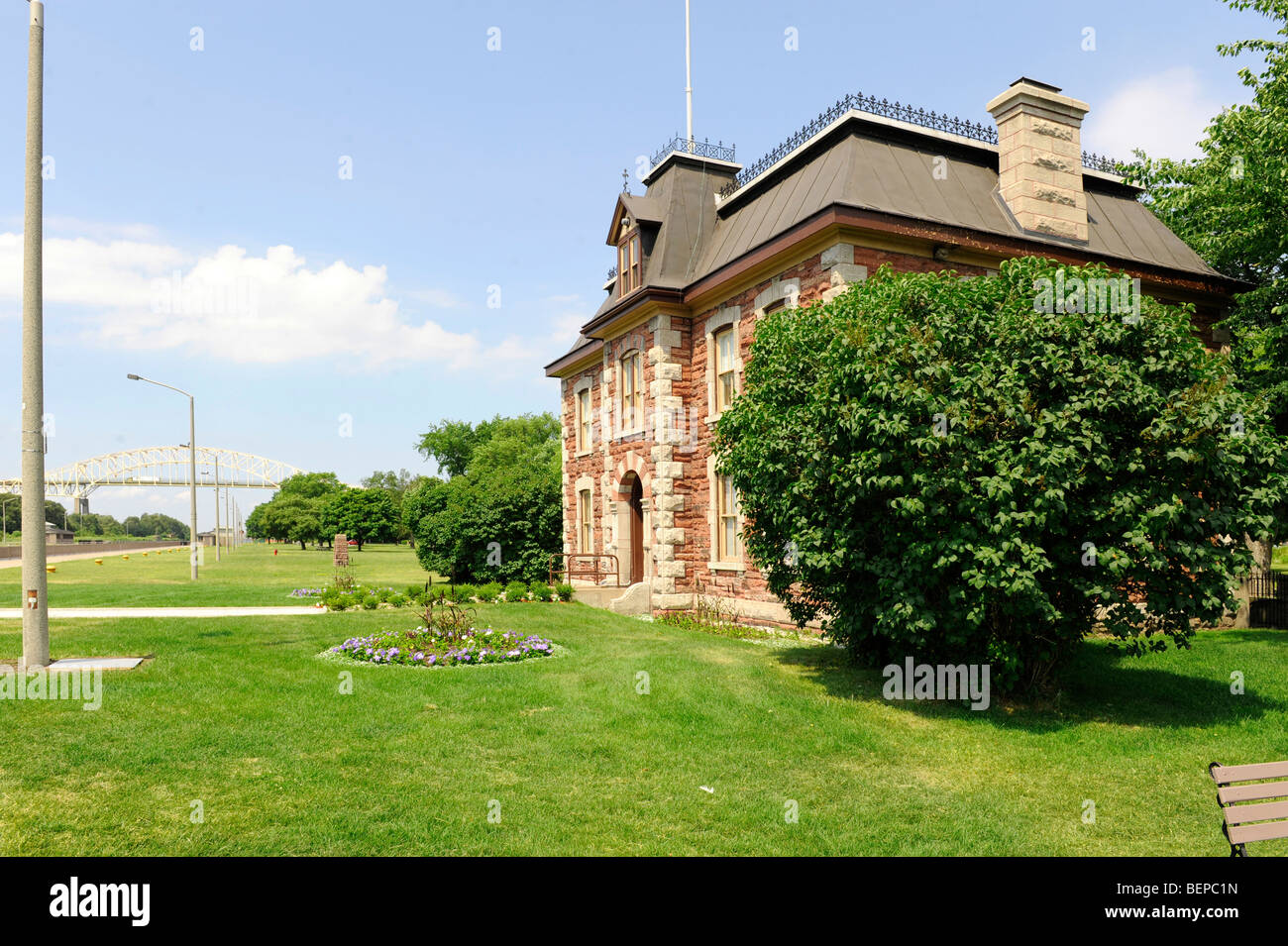 Soo Locks museum post office administration building canal ...