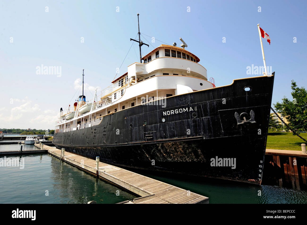 Norgoma Great Lakes Freighter permanently docked at Roberta Bondar Park ...