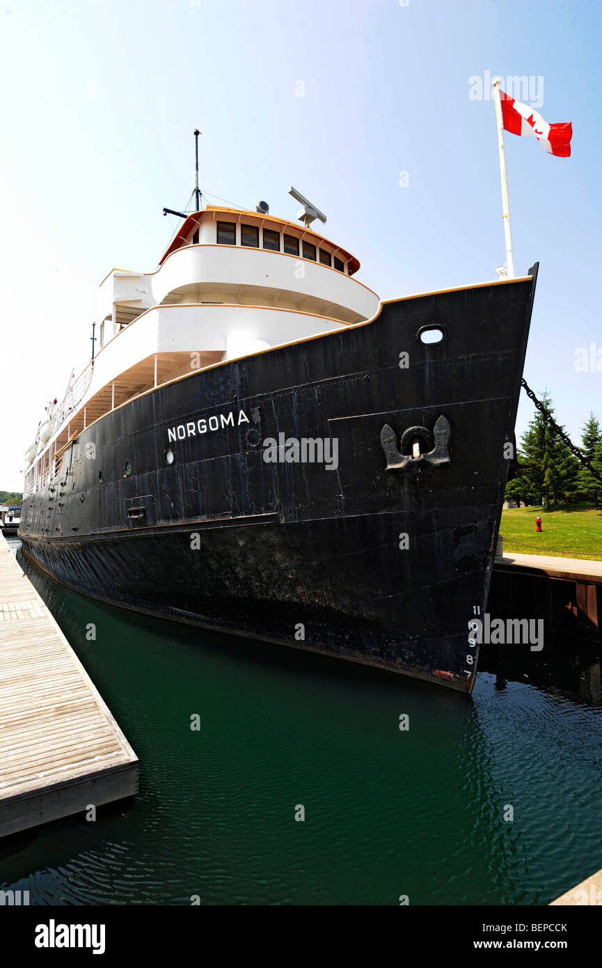 Norgoma Great Lakes Freighter permanently docked at Roberta Bondar Park ...