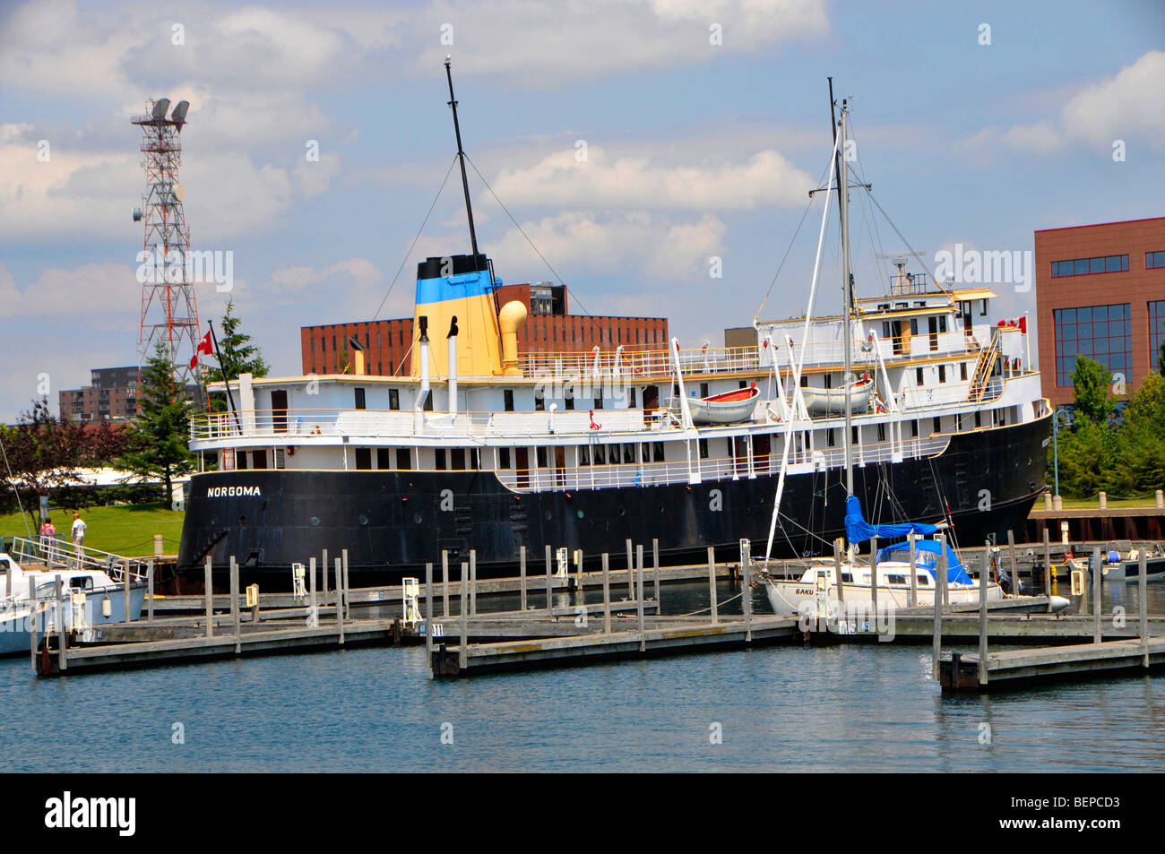 Norgoma Great Lakes Freighter permanently docked at Roberta Bondar Park ...