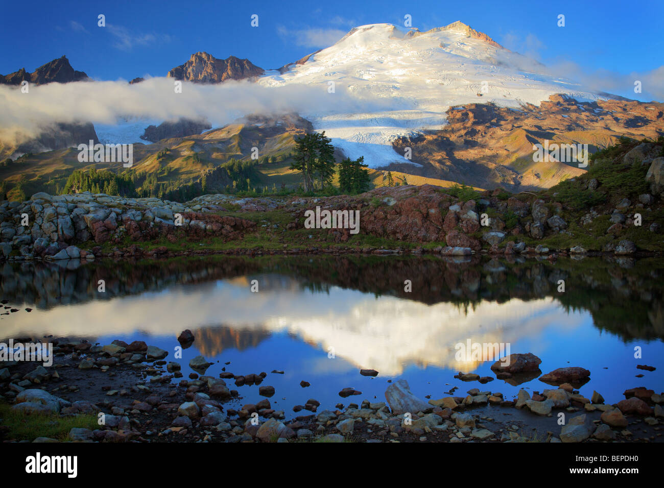 Tarn near Park Butte in the Mount Baker Wilderness Stock Photo - Alamy