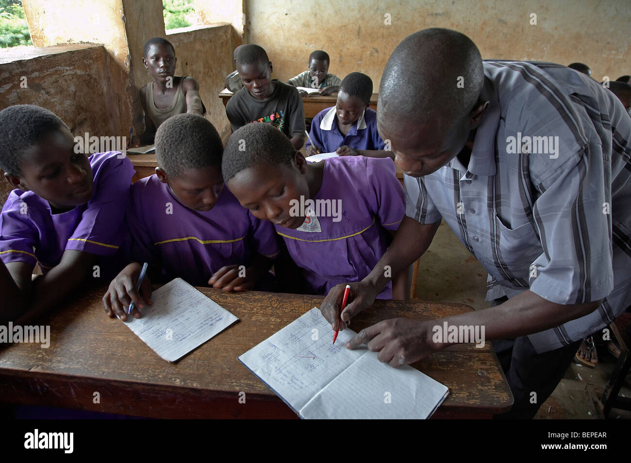 UGANDA The Kyayaaye Roman Catholic primary school in Kayunga District ...