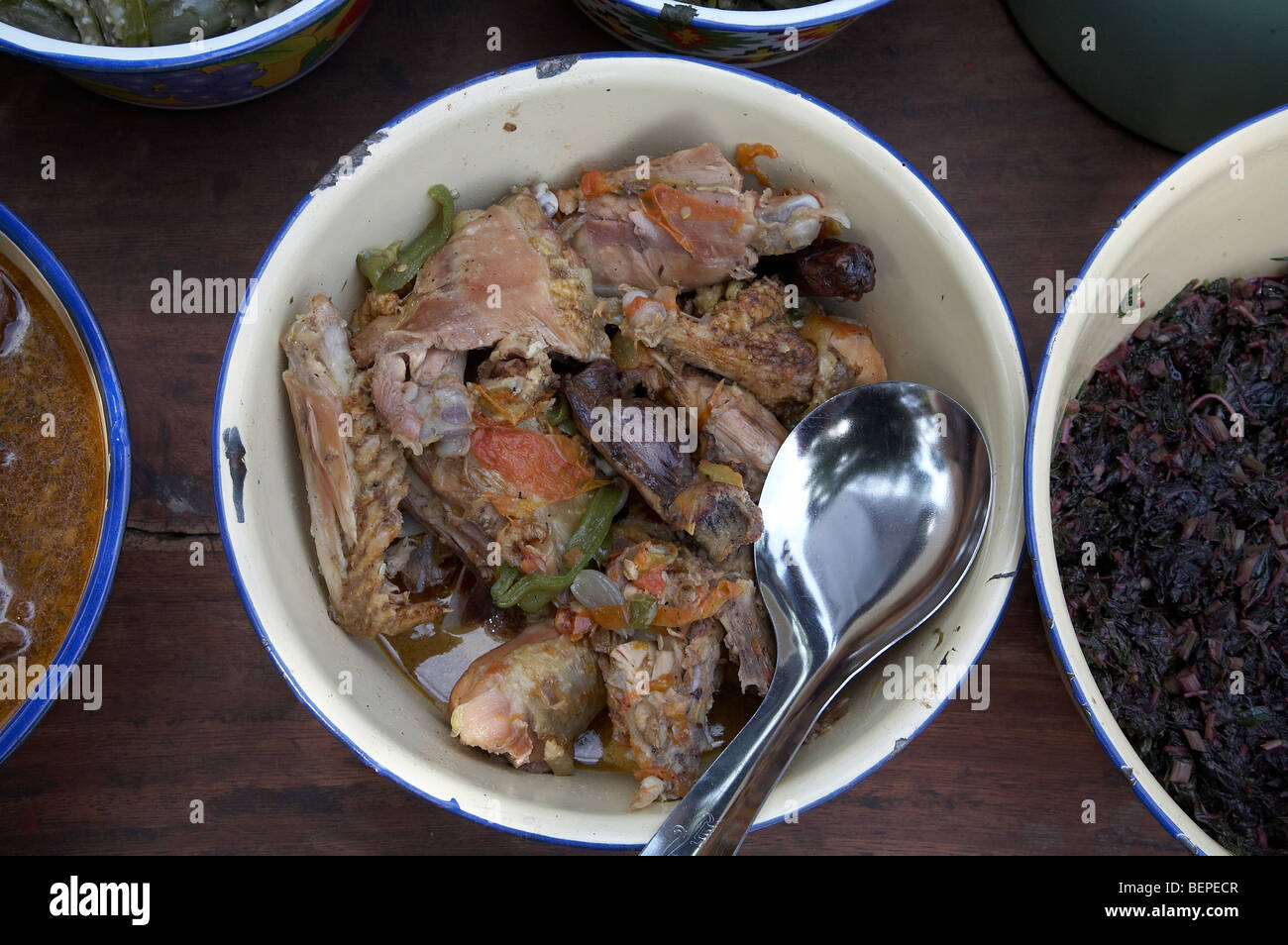 UGANDA Typical foods of the country. Pork. Kayunga District. PHOTO by ...