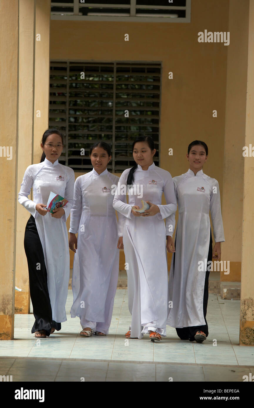 Vietnam A group of high school students at Tra On Stock Photo - Alamy