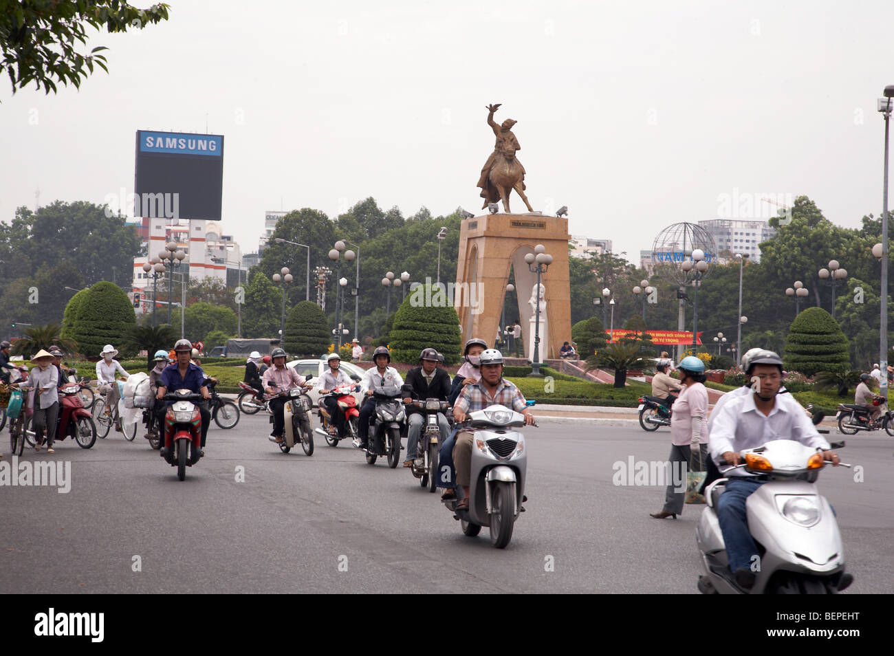 VIETNAM Saigon street scene with motor cycles. photograph by Sean ...