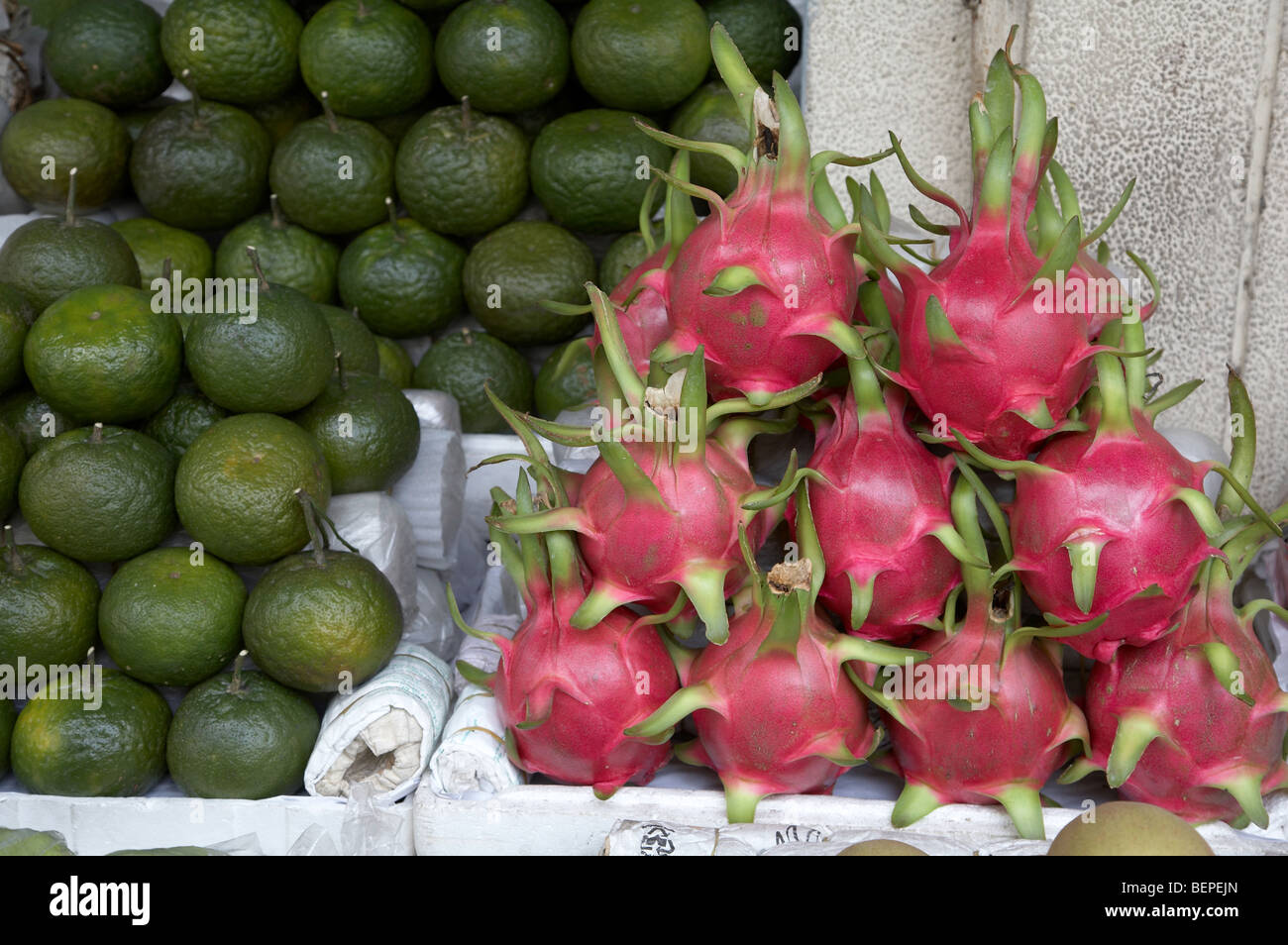 VIETNAM Saigon fruit market. Dragon Fruit Other Names: Strawberry Pear ...