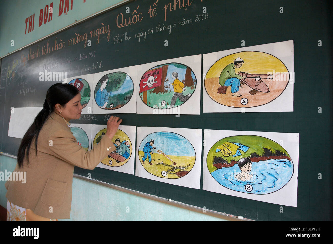 VVIETNAM Mine or unexploded bomb risk education program in Tan Hop ...