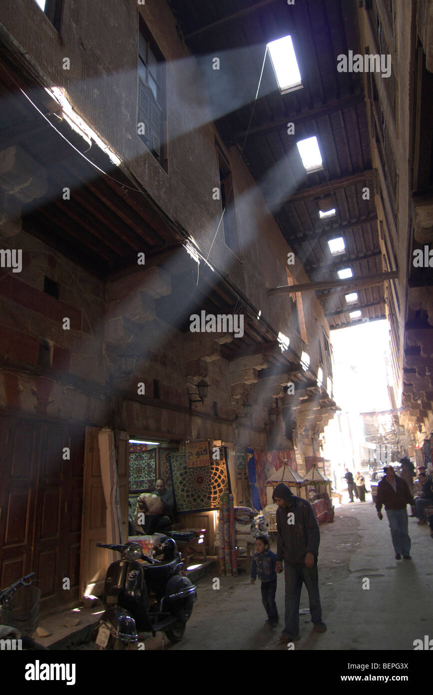EGYPT Khan al-Khalili, Islamic old Cairo. Tent makers area. PHOTO by ...