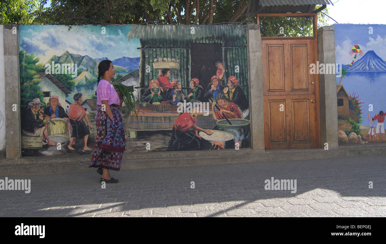 Mayan woman walking hi-res stock photography and images - Alamy