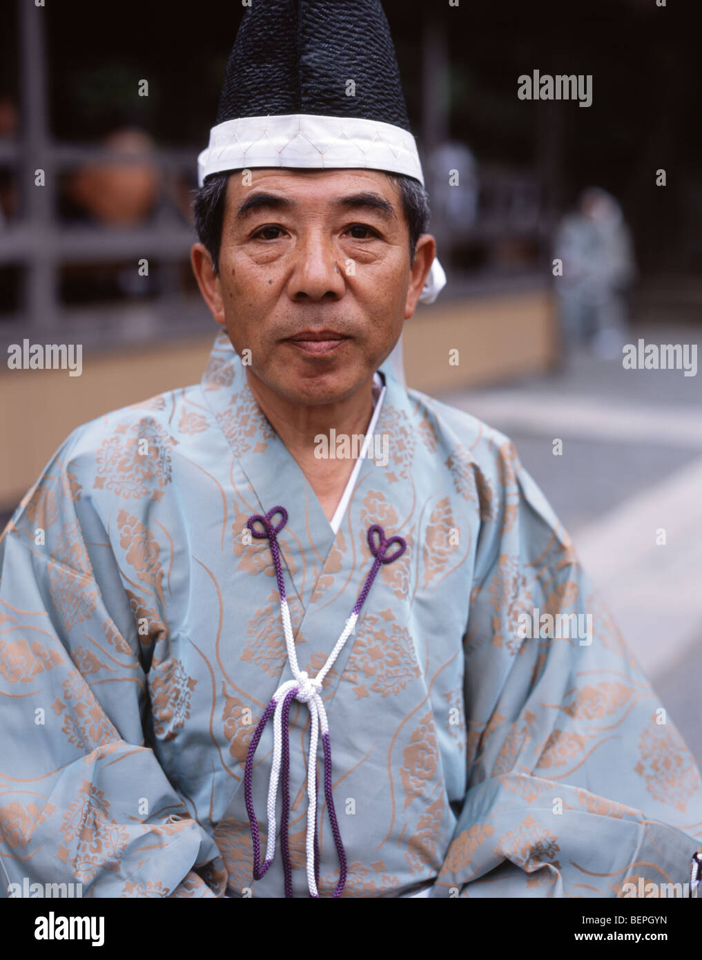 Shinto Priest, Hachimangu Shrine Festival, Kamakura, Kanagawa, Japan ...