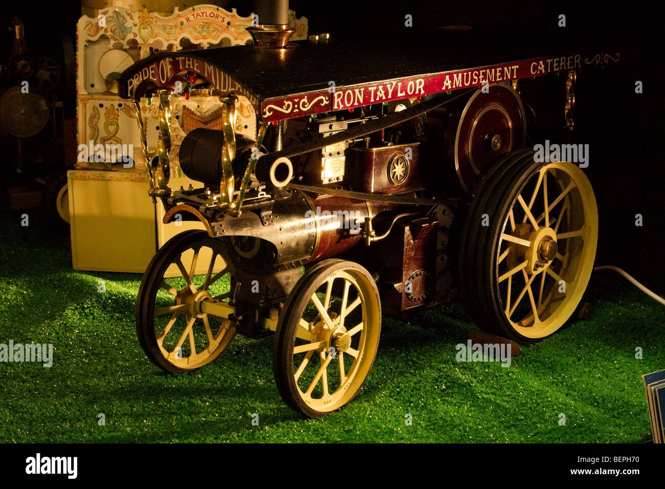 a model fairground traction engine Stock Photo - Alamy