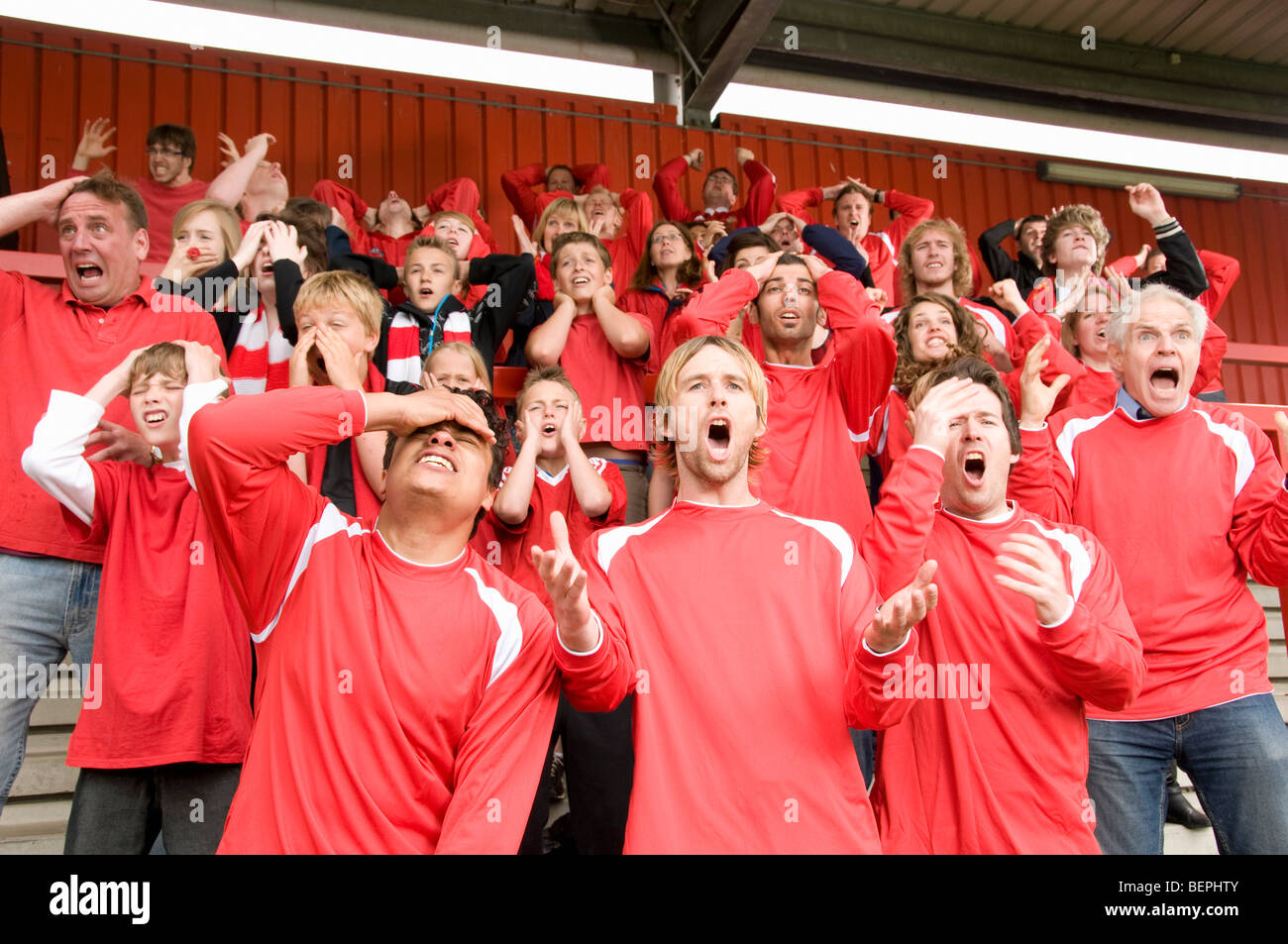 Group of frustrated football supporters Stock Photo - Alamy Group of frustrated football supporters Stock Photo - Alamy
