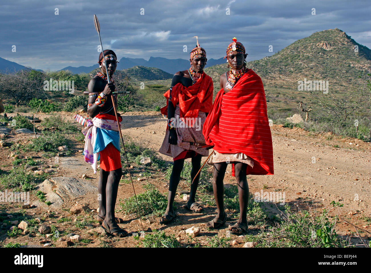 Samburu warriors hi-res stock photography and images - Alamy