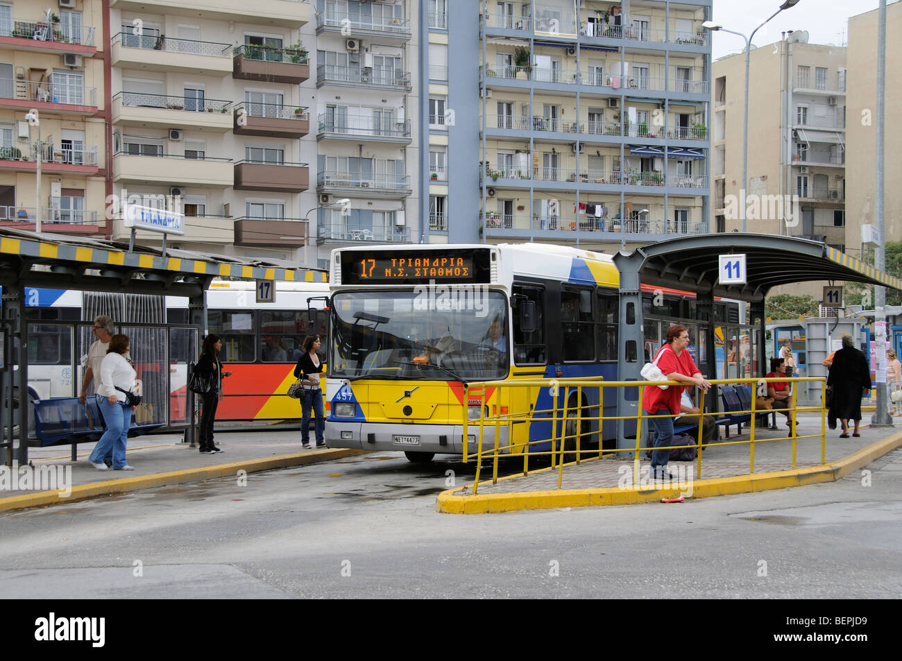 Greek bus station thessaloniki hi-res stock photography and images - Alamy