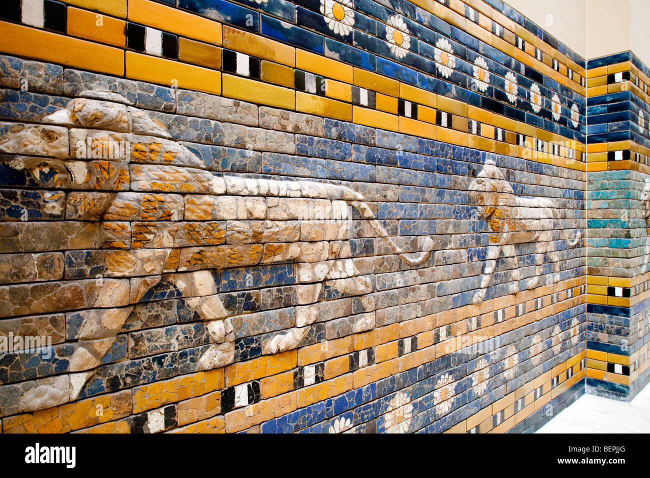 Lions from the Processional Way of Ishtar Gate, Pergamon Museum, Berlin ...