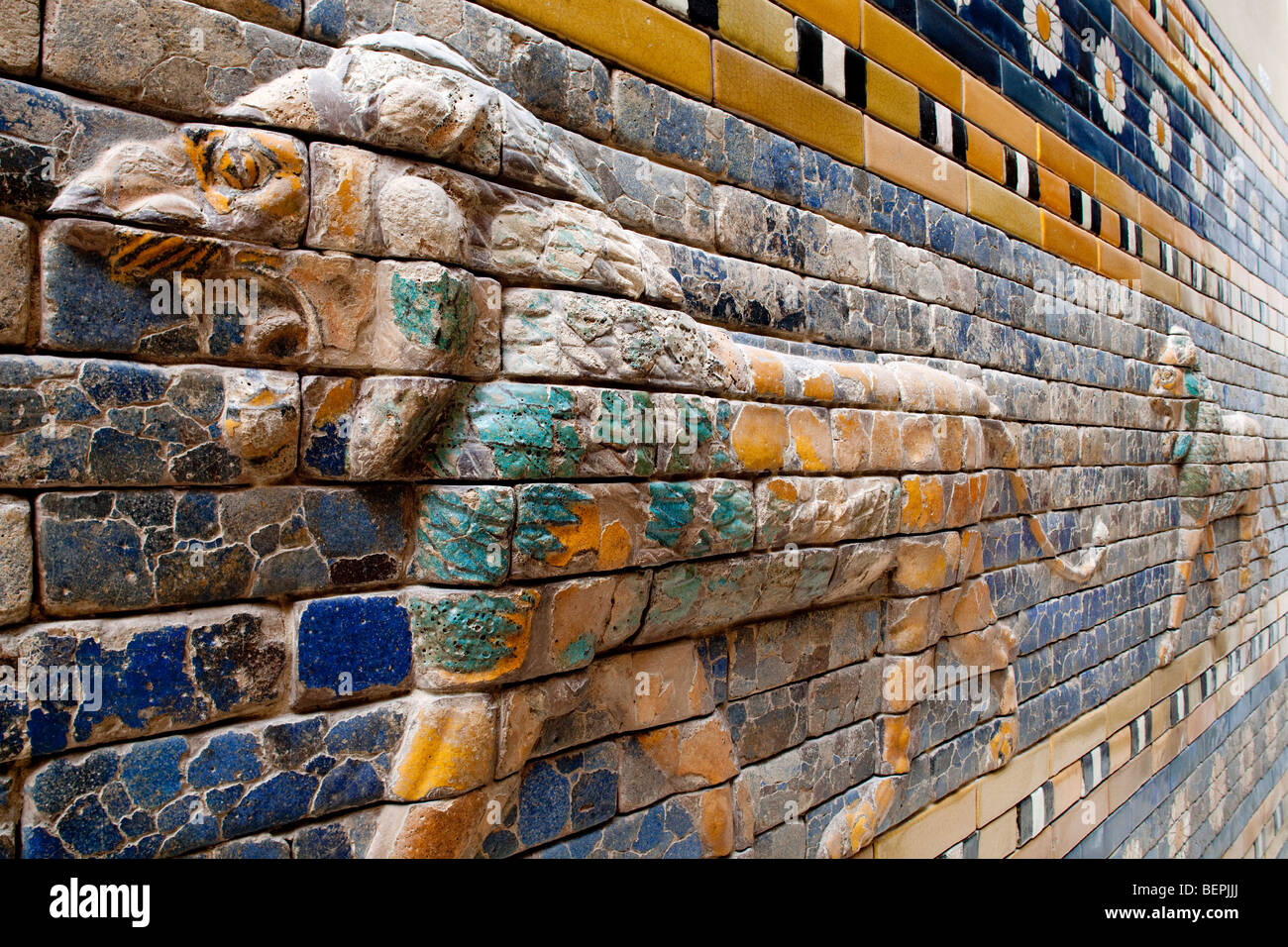 Lions from the Processional Way of Ishtar Gate, Pergamon Museum, Berlin ...