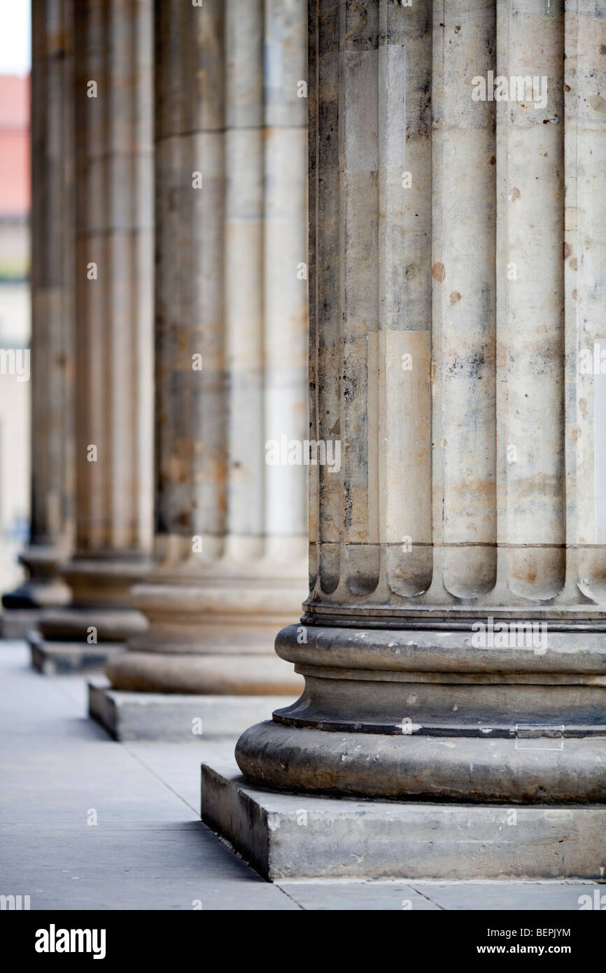 Neoclassical columns of the Konzerthaus (Concert Hall) portico ...