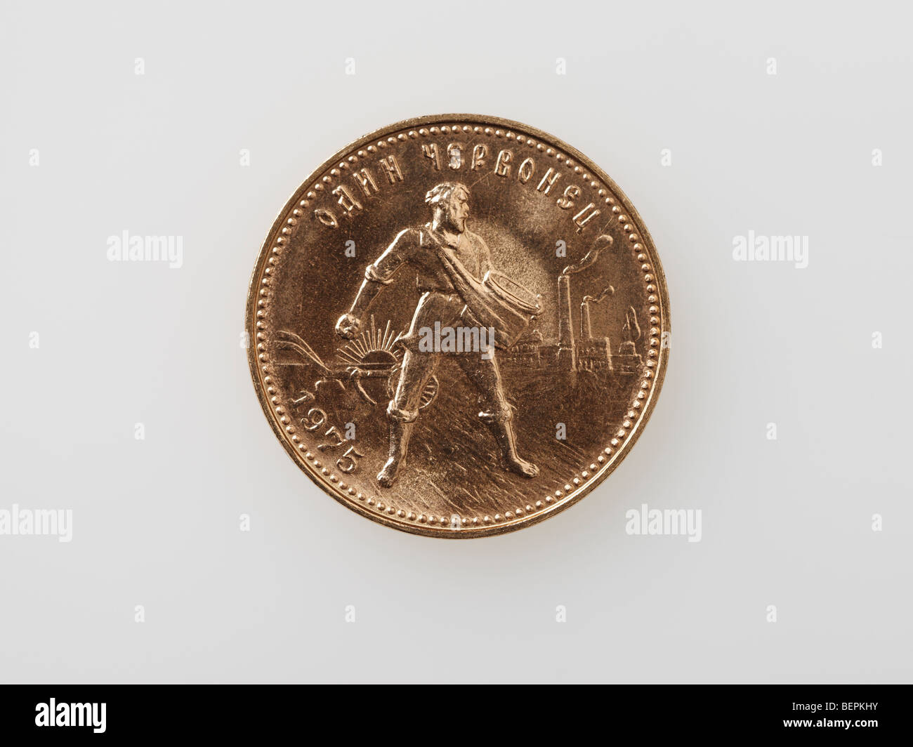 Russian Gold coin, 10 Rubel, Tscherwonez Stock Photo - Alamy