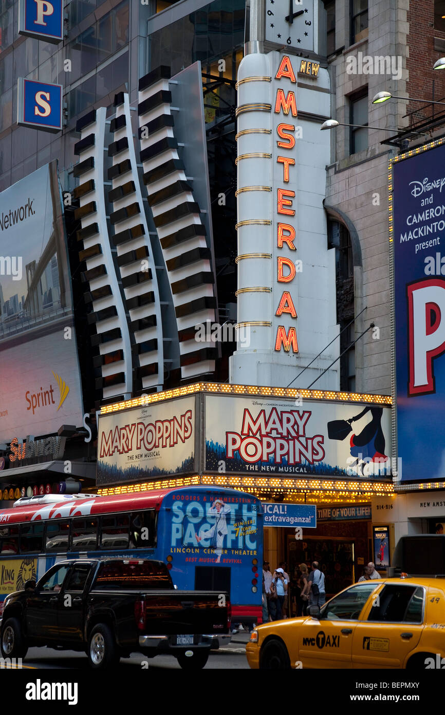 Broadway theater marquees times square hi-res stock photography and ...